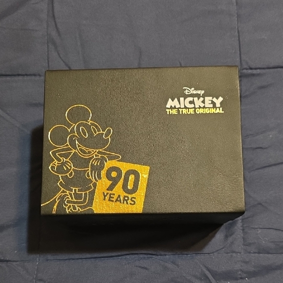 Disney | Accessories | Disney Black And Gold Mickey Watch Box | Poshmark